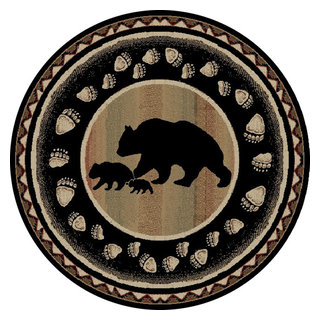 Take the Lead Rug, 7'10" Round - Rustic - Area Rugs - by Mayberry Rugs ...