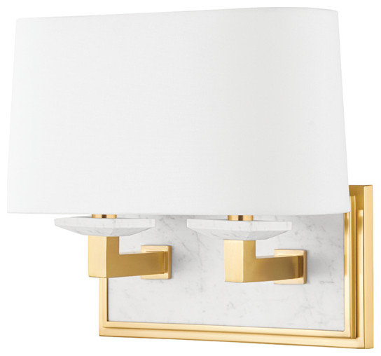 Hudson Valley Elwood Two Light Bath Bracket - Transitional - Bathroom ...