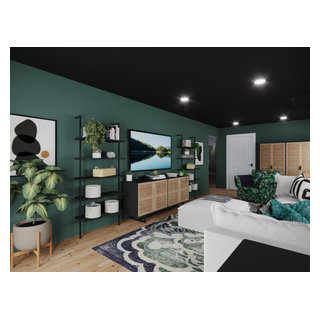 Moody Living Room - Transitional - Living Room - San Francisco - by ...