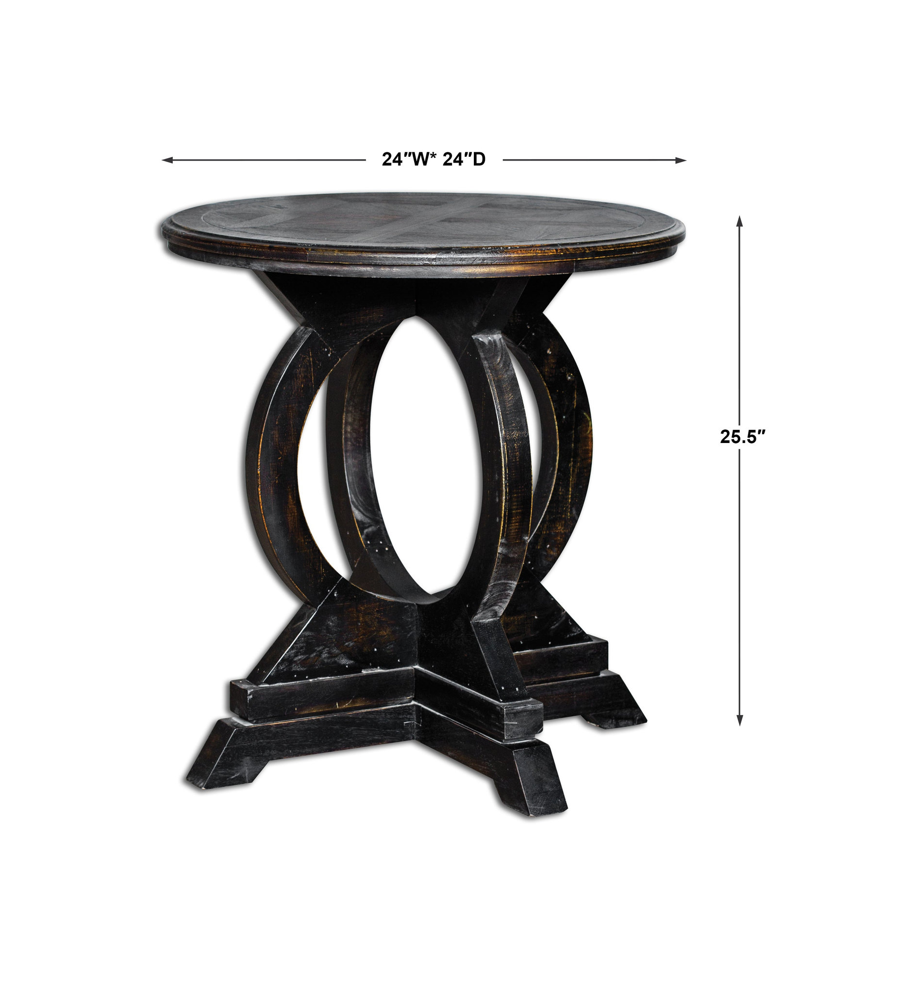 Uttermost Maiva Black Side Table - Transitional - Side Tables And End ...