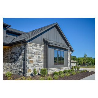 Modern Black Horse Ashlar Home - Traditional - Exterior - Omaha - by ...