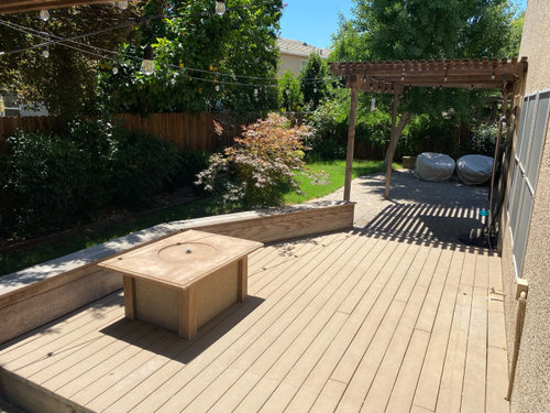 How to style/furnish this awkward shaped deck? | Houzz Forum