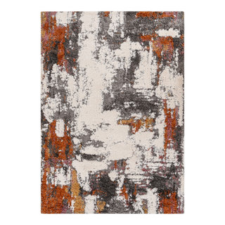 Polaris PRI-2302 Machine Woven Area Rug, 5'2" x 7' - Contemporary ...