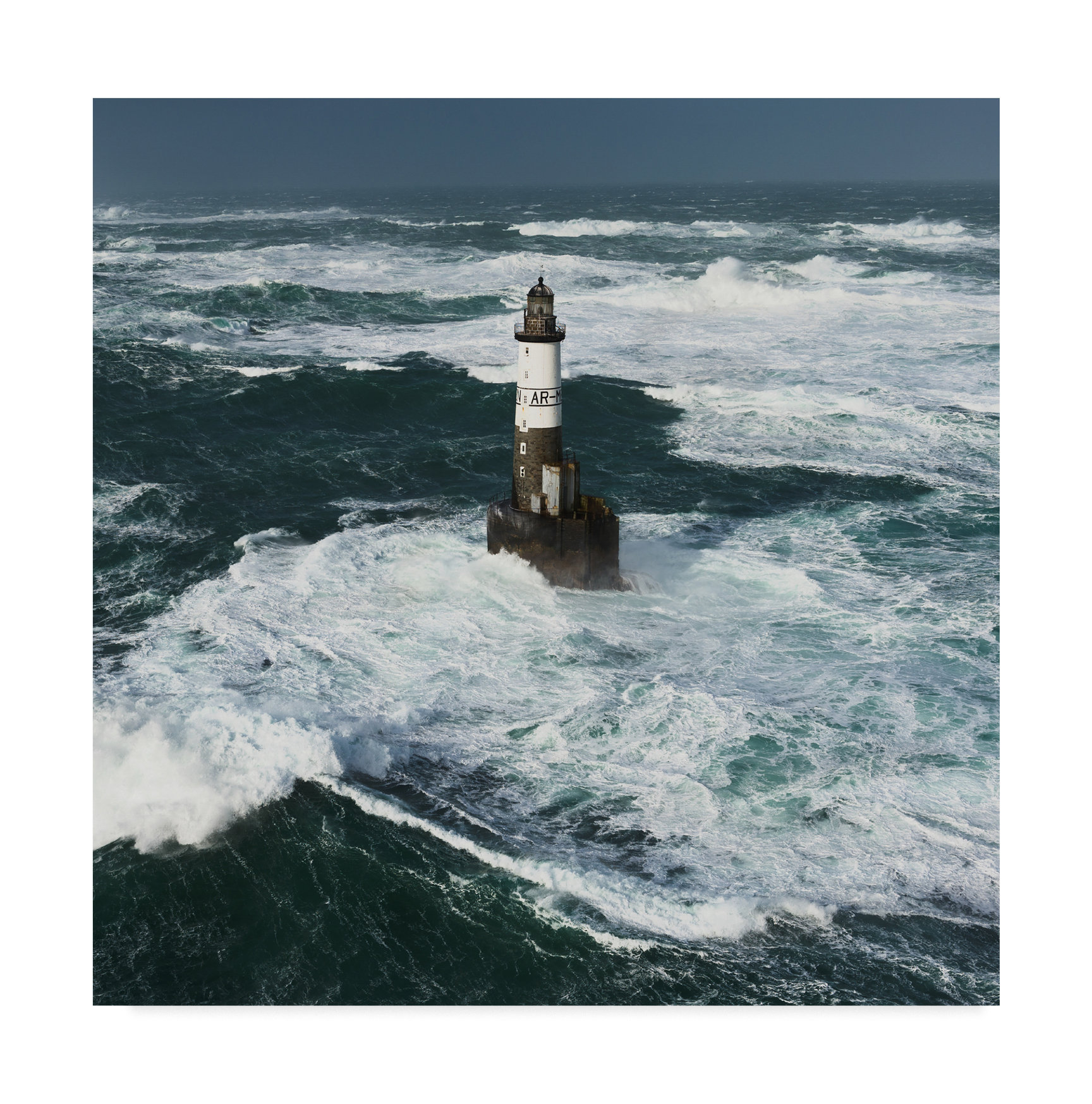 "Storm Against the Lighthouse of Tevennec" by Mathieu Rivrin, Canvas ...