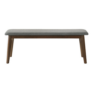 Modrest Castillo Modern Walnut Dining Bench - Midcentury - Dining Benches - by Vig Furniture Inc ...
