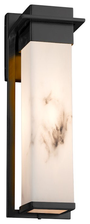 Justice Design LED LumenAria Pacific Large Sconce, Black FAL-7544W-MBLK ...