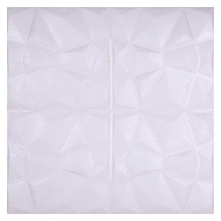 Off White Faux Marble Bricks 3D Wall Panels - Contemporary - Wall ...