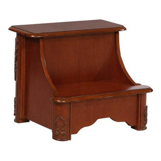 Woodbury Mahogany Bed Steps with Storage - Contemporary - Accent Chests ...