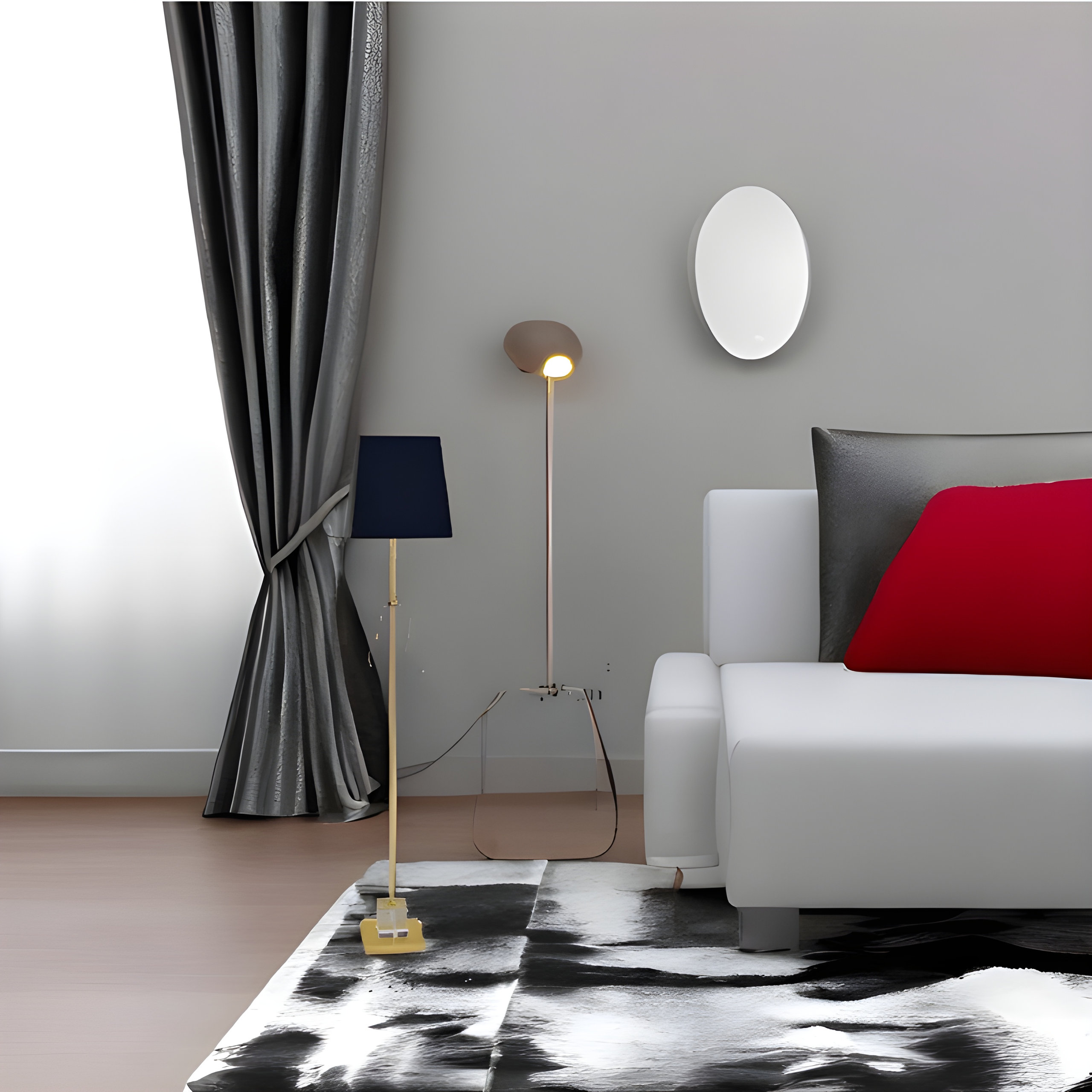 Crans-Montana | Retro LED Copper Floor Light With a Princess Bow ...