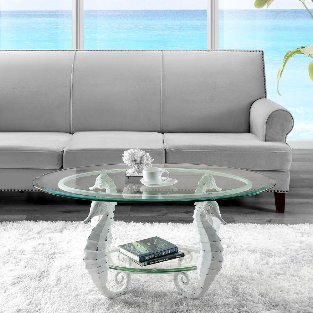 Seahorse Coffee Table - Beach Style - Coffee Tables - by SPI | Houzz