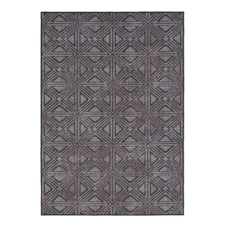 RugSmith Gray Jakarta Bohemian Geometric Area Rug, 3'x5', 5'x7 ...