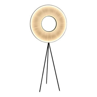 Creative LED Lamp with Fabric Pleats in a Minimalist Style for Living ...