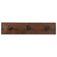 Hand Hammered Copper Triple Robe/Towel Hook - Traditional - Bathroom ...