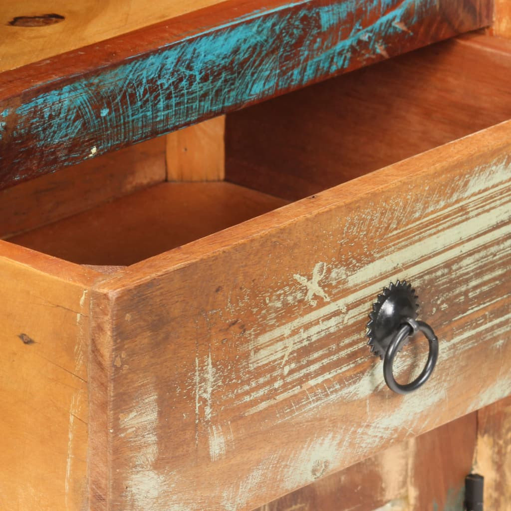 vidaXL Highboard Floor Storage Cabinet Accent Cabinet Solid Reclaimed ...