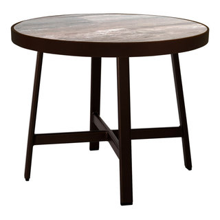 24" Round Marin Side Table - Transitional - Outdoor Side Tables - by OW Lee | Houzz