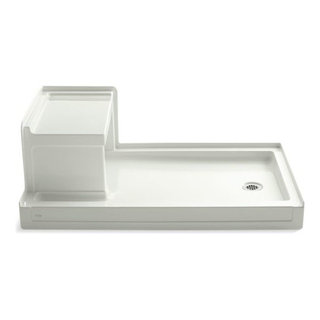 Tresham Shower Base Receptor, Integral Seat and Right-Hand Drain, 60 ...
