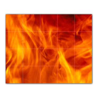 Fire Ceramic Tile Wall Mural HZ500608, 60" Wide x 48" High ...