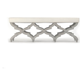 Judith Bench - Mediterranean - Upholstered Benches - by Hudson Home ...