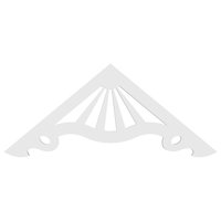 72"Wx12"Hx1"P, 4/12 Pitch Baile Architectural Grade PVC Gable Pediment ...