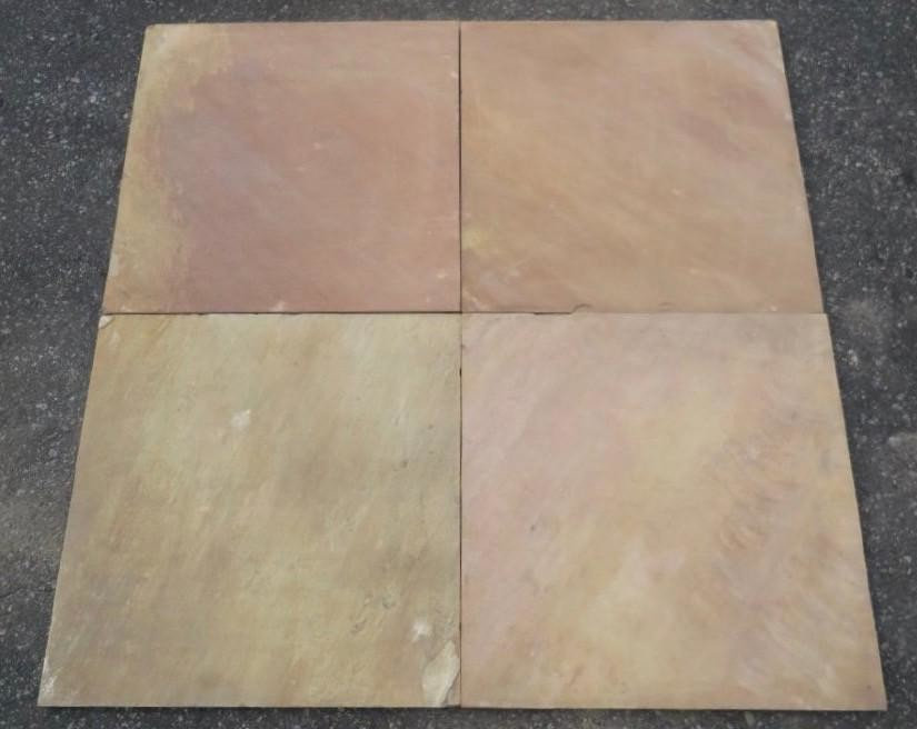 Radiant Red Sandstone Tiles, Natural Cleft Face/Back Finish, 24"x24 ...
