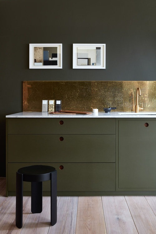 brass splashback. | Houzz UK