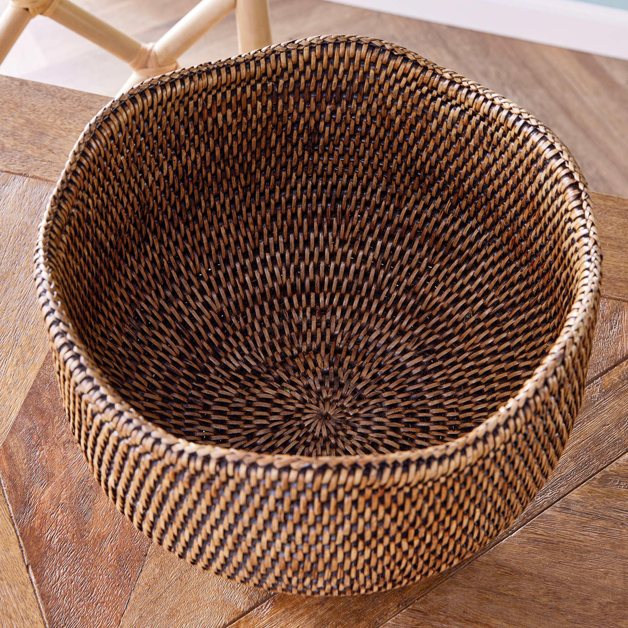 Burma Rattan Footed Cachepot - Tropical - Indoor Pots And Planters - by ...