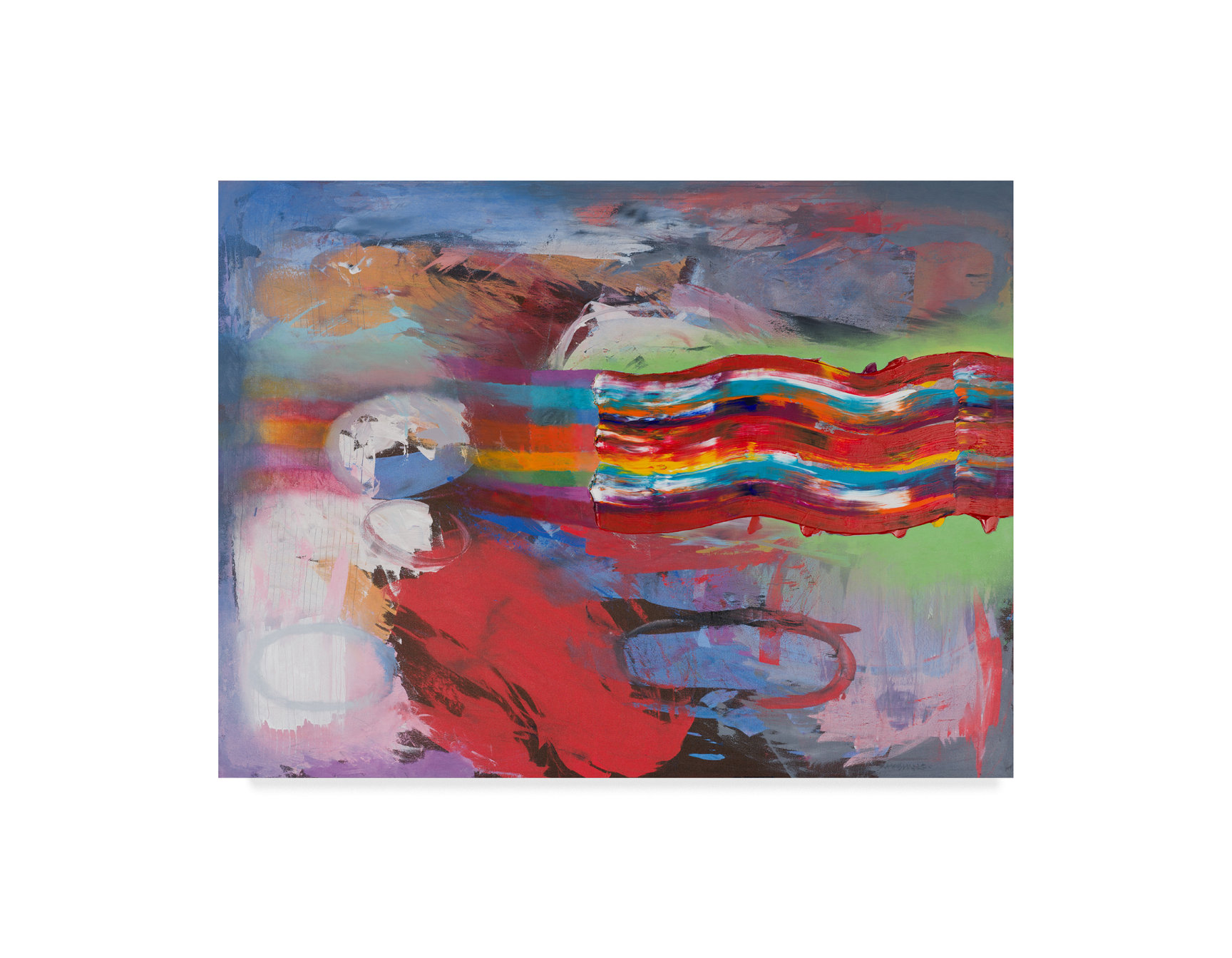 Hooshang Khorasani 'Color Storm Sonata' Canvas Art, 47"x35 ...