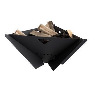 Delta Firepit, Black - Industrial - Fire Pits - by MF Fire Inc. | Houzz