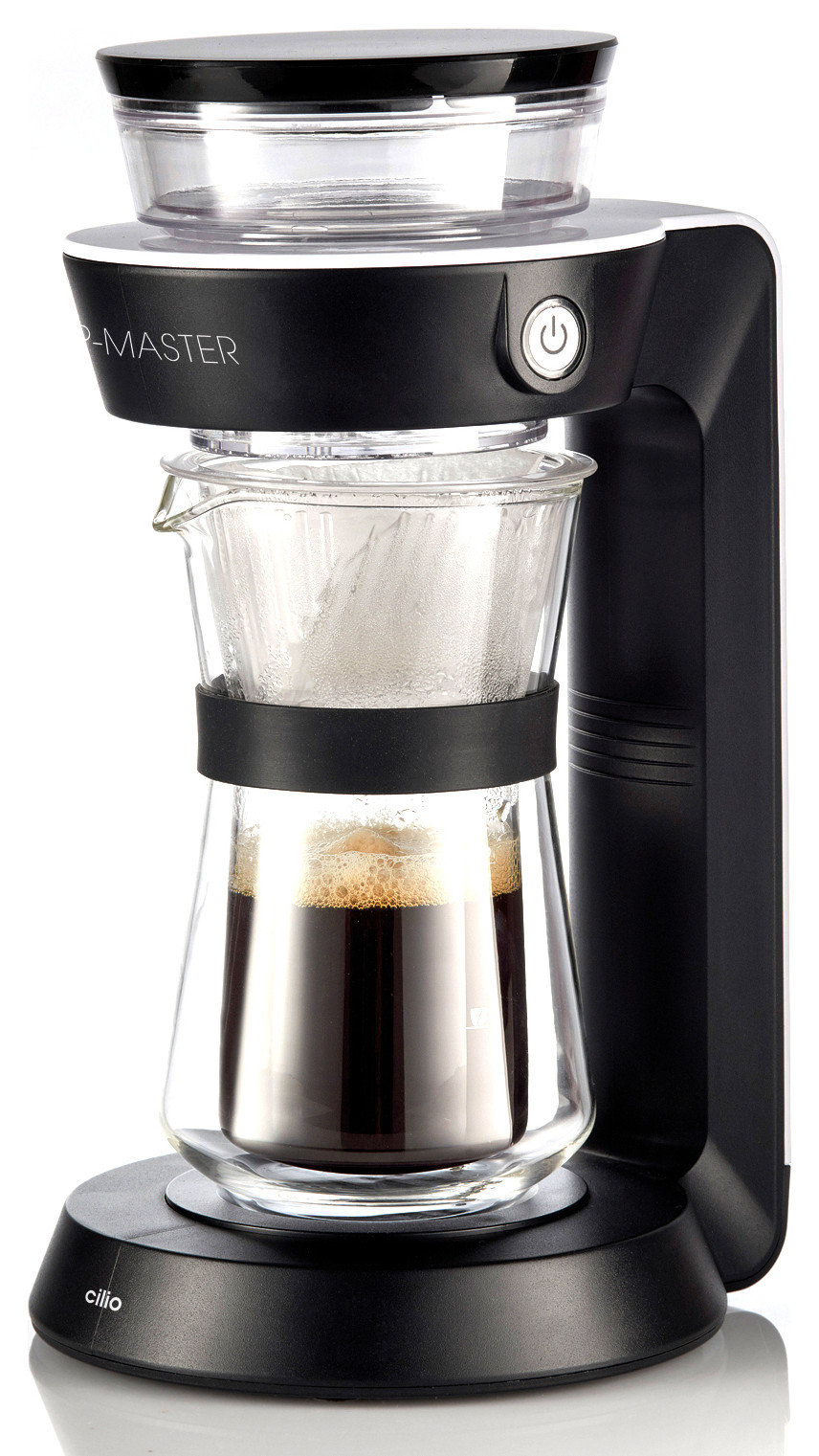 Cilio Black Pour-Over Drip Master Coffee Station with Double Walled ...