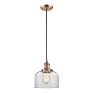 Innovations LED Large Bell 8" Mini Pendant, 201C Series, AC, 201C-AC ...