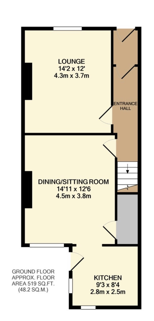 Small Downstairs Kitchen Extension Ideas | Houzz UK
