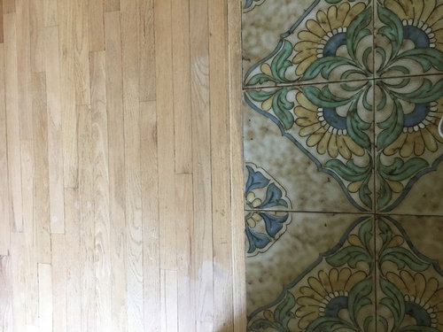 Dining Room and working with funky tiles