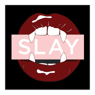 Slay Fangs 12x12 Canvas Wall Art, 12x12 - Contemporary - Prints And ...