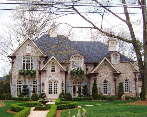 Stucco French Country Brick | Houzz