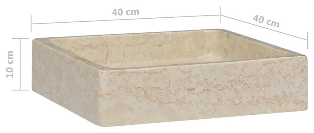 vidaXL Wash Basin Square Vanity Sink Small Wash Basin Bathroom Sink ...