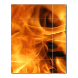Fire Ceramic Tile Wall Mural HZ500606, 48" Wide x 60" High ...