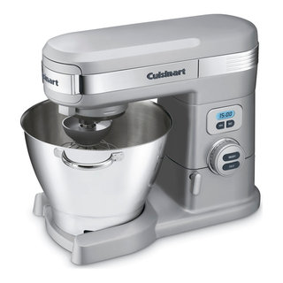 Cuisinart Brushed Silver Stand Mixer, 5.5 Quart - Contemporary - Mixers ...
