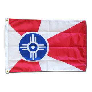 Wichita, 3'x5' Nylon Flag - Contemporary - Flags And Flagpoles - by ...