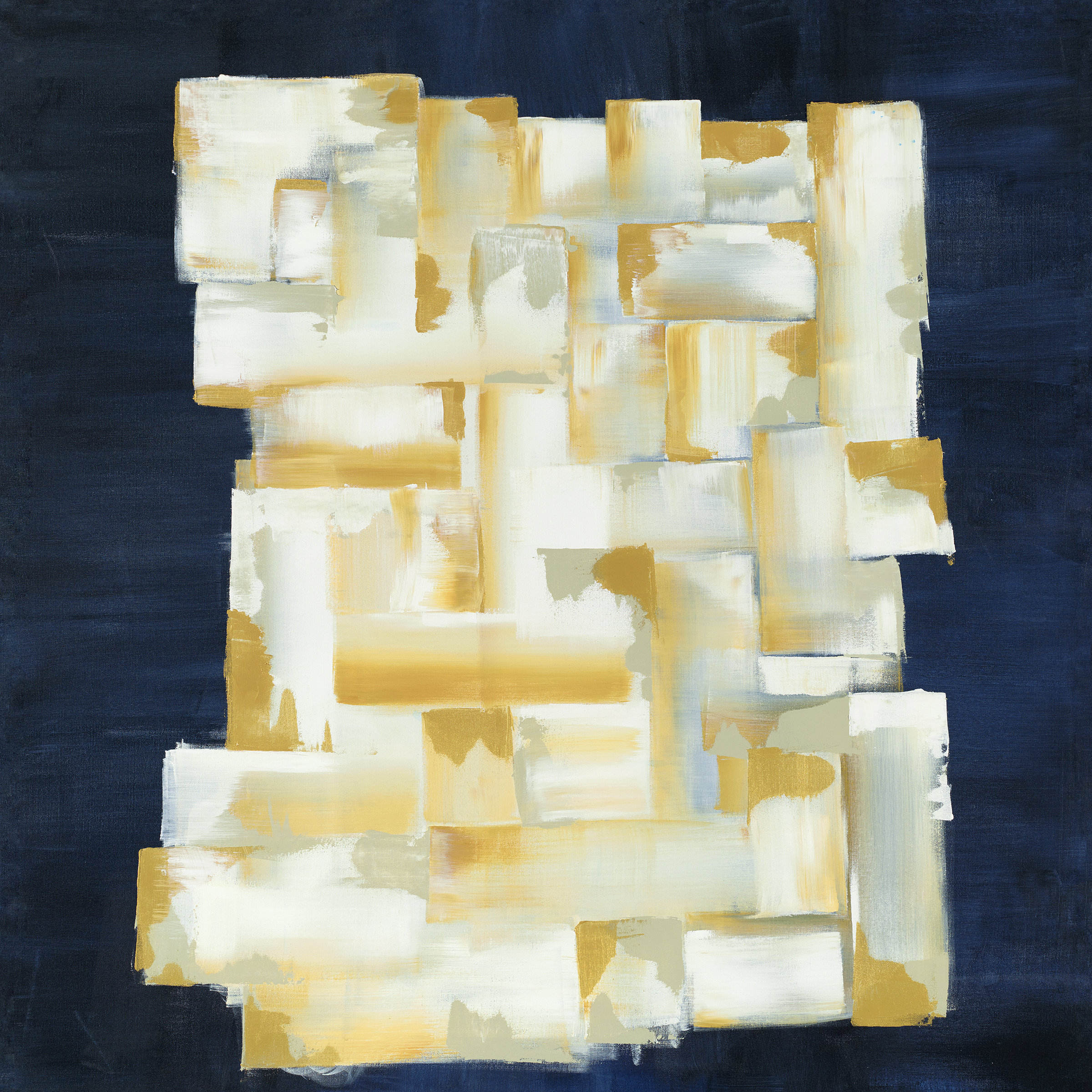 "Linear Textures" Gallery Wrapped Giclee Print On Canvas With Gel ...