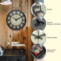 12" 3D Clock - Industrial - Wall Clocks - by Infinity Instruments, Ltd ...
