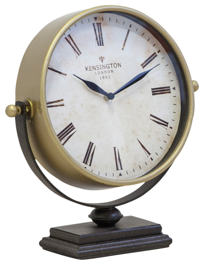 Houston Table Clock - Traditional - Desk And Mantel Clocks - by ...