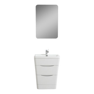 Venice 32" Vanity Set With Mirror, 142"x31.25"x31.5" - Contemporary ...