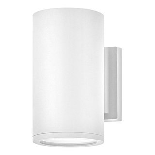 Silo Small Down Light Wall Mount Lantern in Satin White - Modern ...