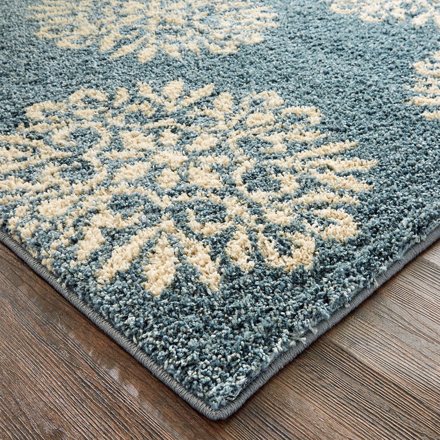 Exploded Medallions Bay Blue Rug, 5'x7' - Contemporary - Area Rugs - by ...