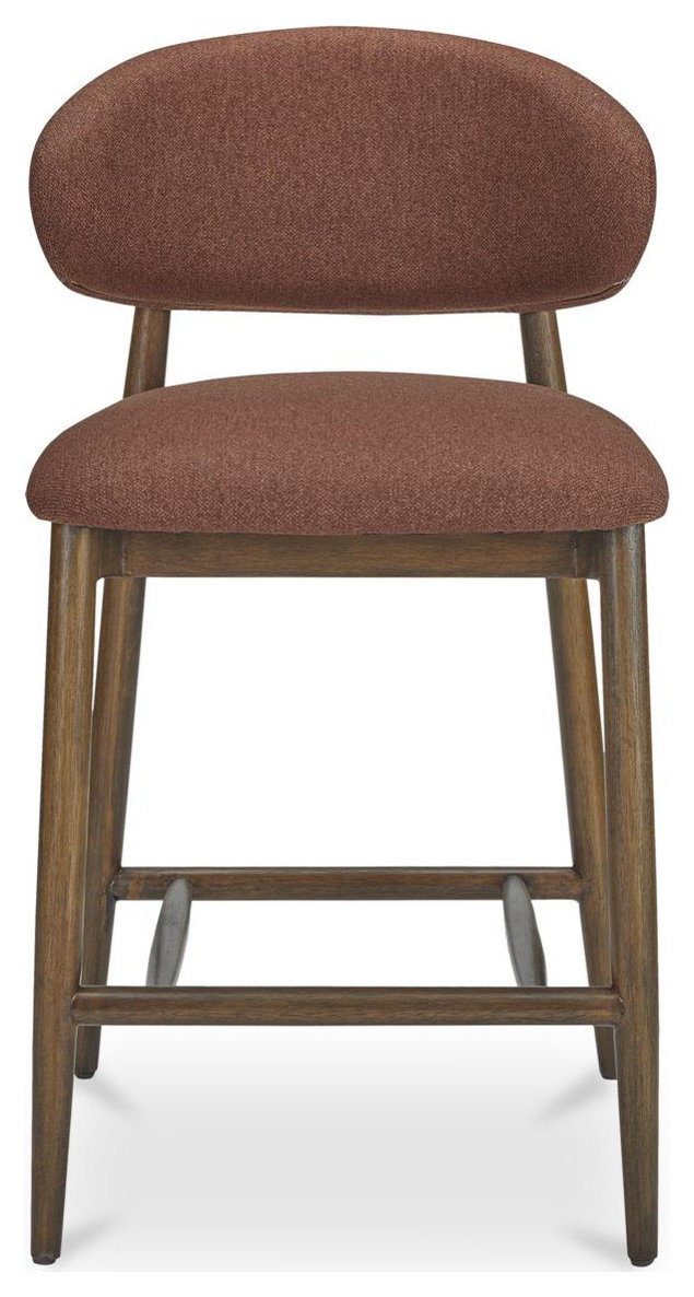 Ellie Ottoman or Stool, Red - Midcentury - Bar Stools And Counter ...