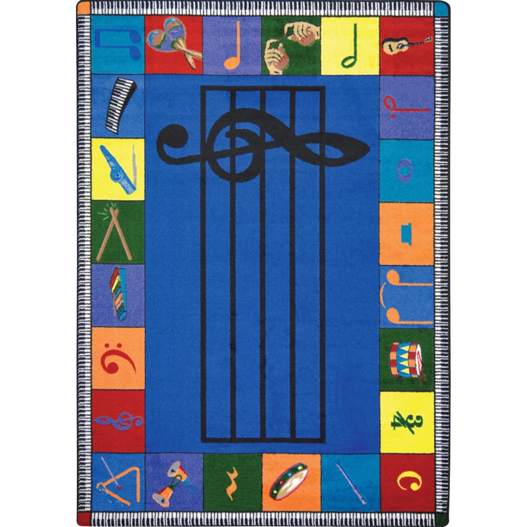 Note Worthy (Preschool) 7'8" x 10'9" area rug in color Multi ...