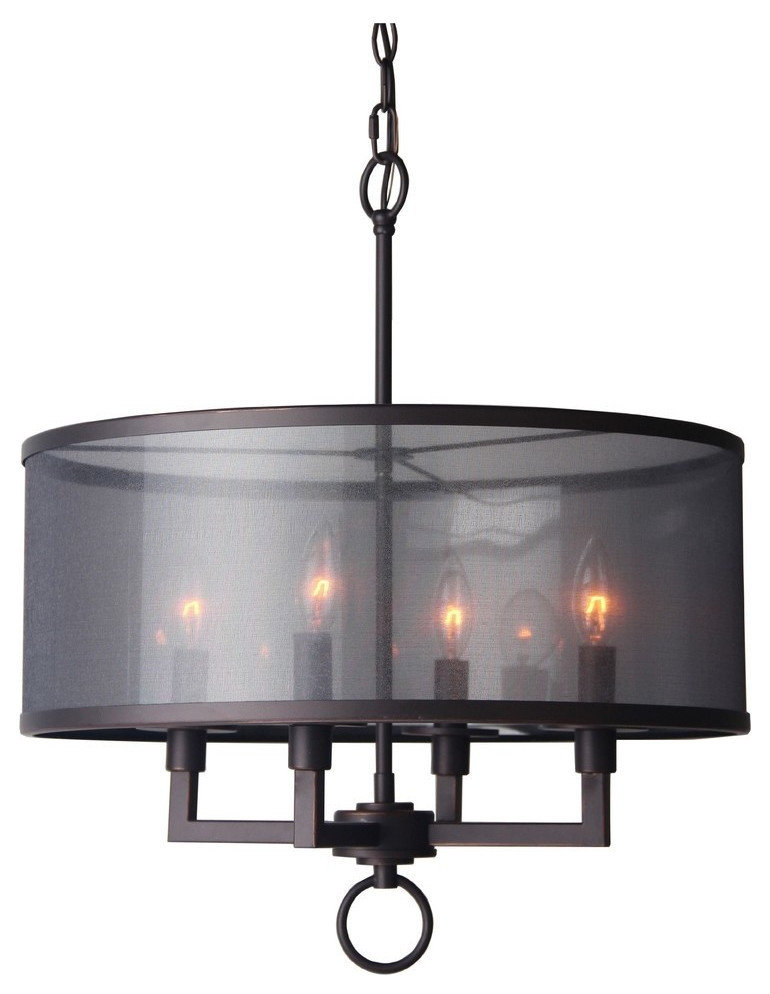 Jamison 3-Light Pendant Chandelier, Metallic Bronze, 4L - 20"D ...