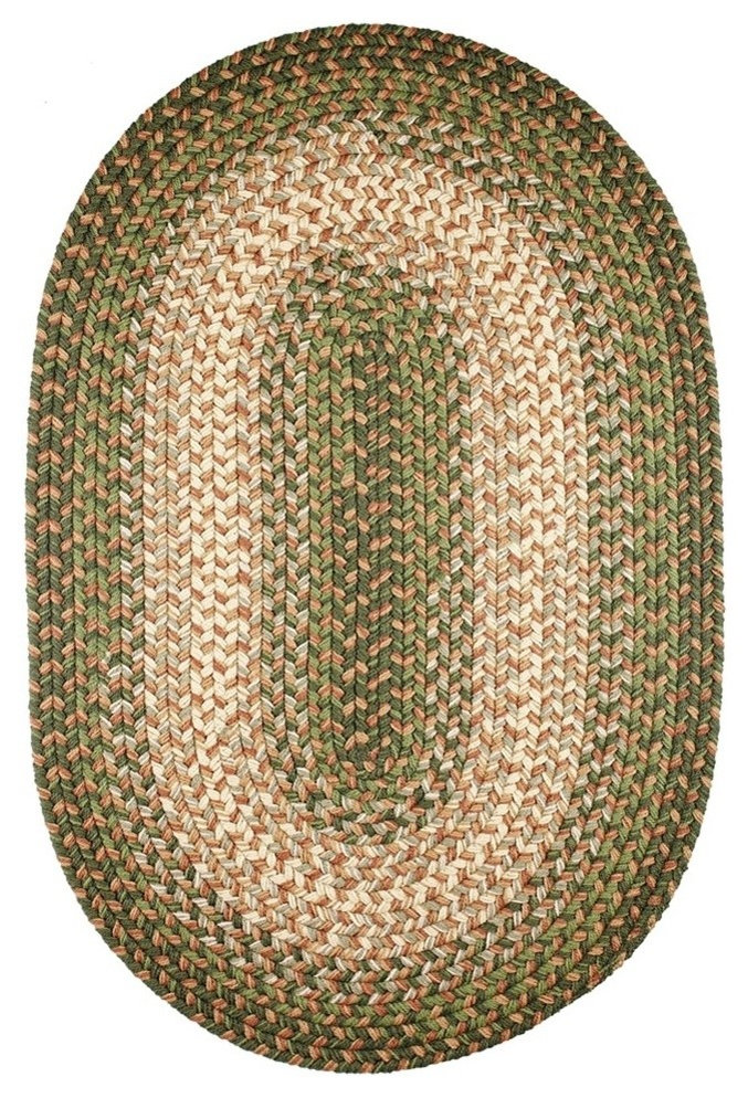 Rhody Rug Easy Living Rug, Herb Garden, 2'X6' Oval, 2'x6' Oval ...