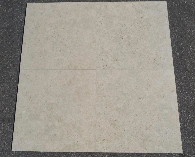 Gascoigne Beige Limestone Tiles, Honed Finish, 24"x24", Set of 80 ...