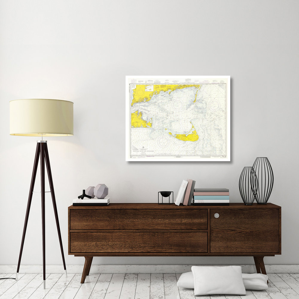 "Nautical Chart - Nantucket Sound and Approaches ca. 1973" Paper Art ...